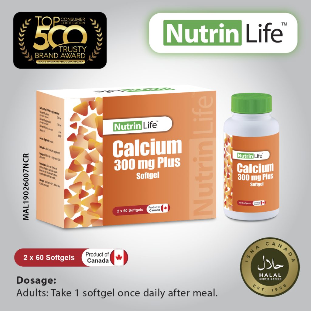 NutrinLife Calcium 300 mg Plus Softgel – Nutrinlife