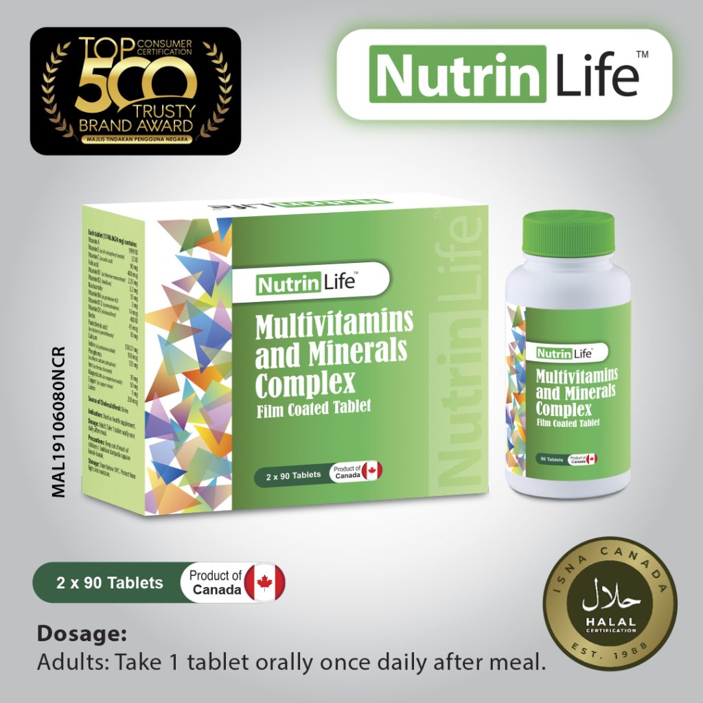 Nutrinlife Multivitamins and Minerals Complex Film Coated Tablet ...